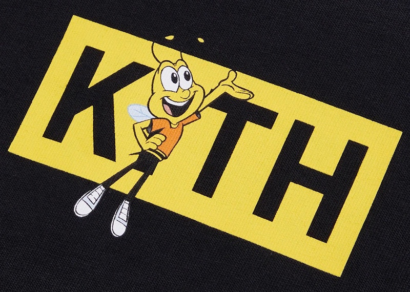 Kith Treats Honey Nut Cheerios Buzz Bee Classic Logo Tee Black Men's ...