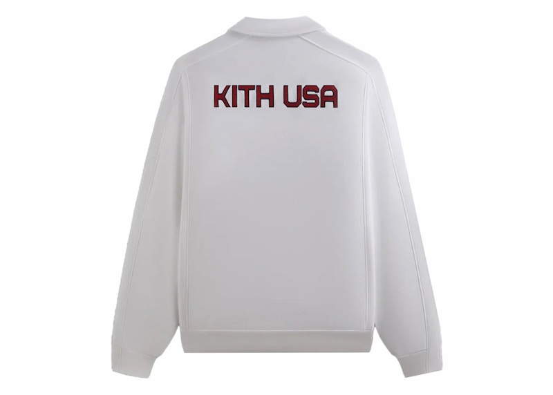 Kith USA Basketball Nelson Collared Pullover White Men's - SS24 - US