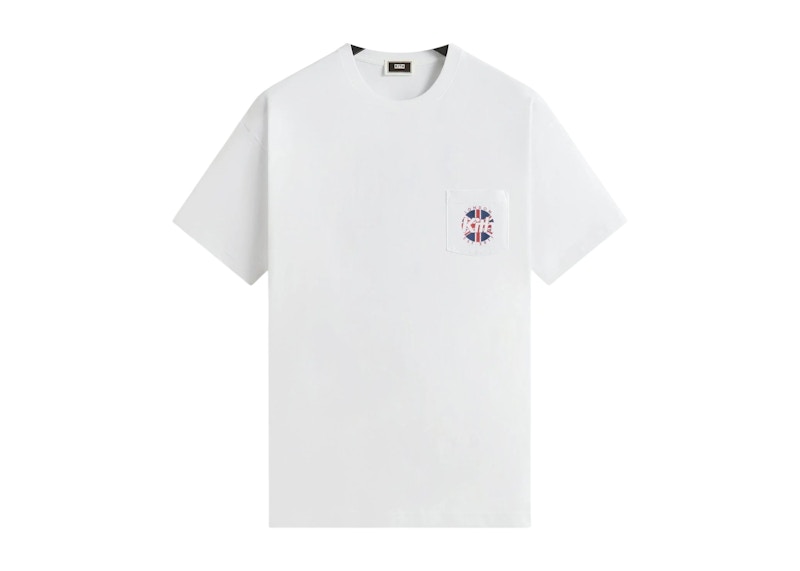 Kith Union Jack Shield Vintage Tee White Men's - FW25 - US