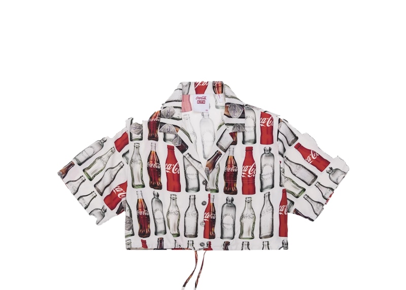 Kith Women x Coca-Cola Hawaiian Cropped Shirt White - SS19 - US
