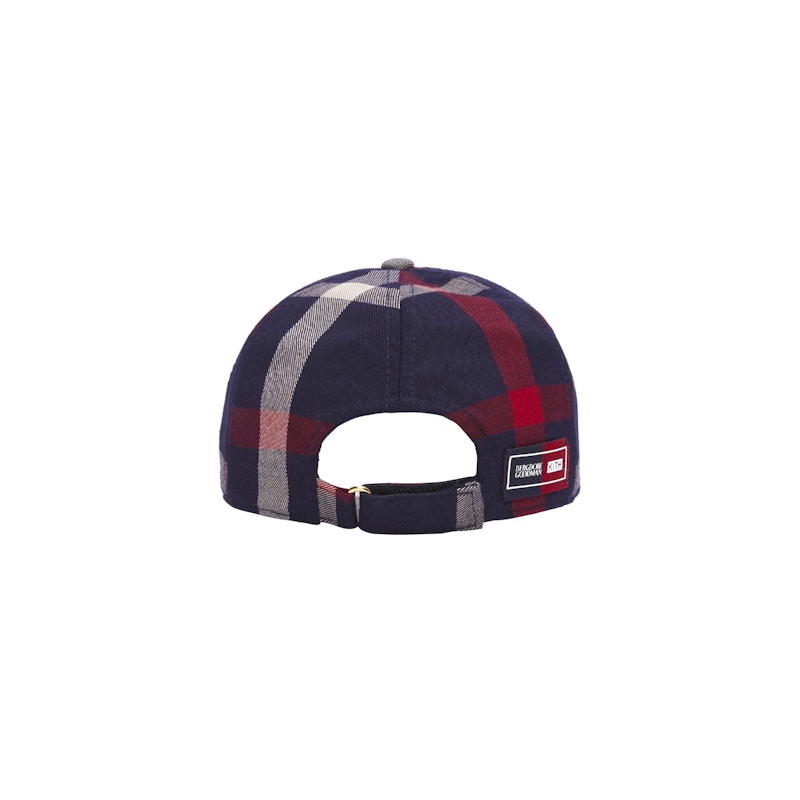 Kith for Bergdorf Goodman VF Plaid Cap Navy/Red Men's - FW20 - US