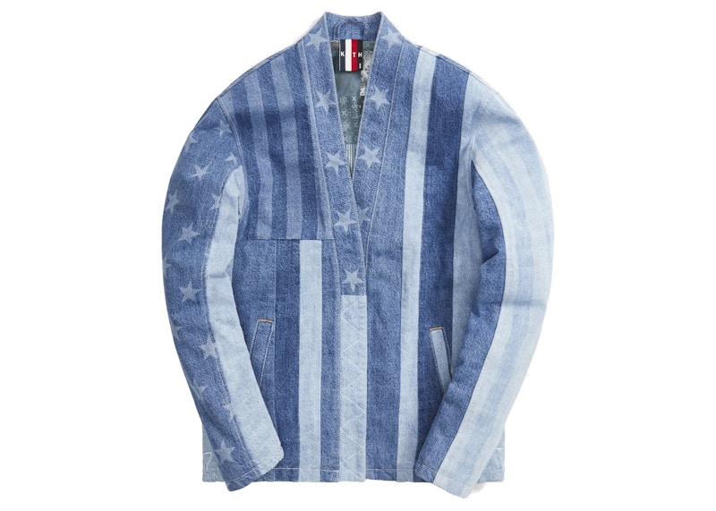 Kith for Team USA Indigo Patchwork Denim Gi Top Indigo Men's - SS21 - US