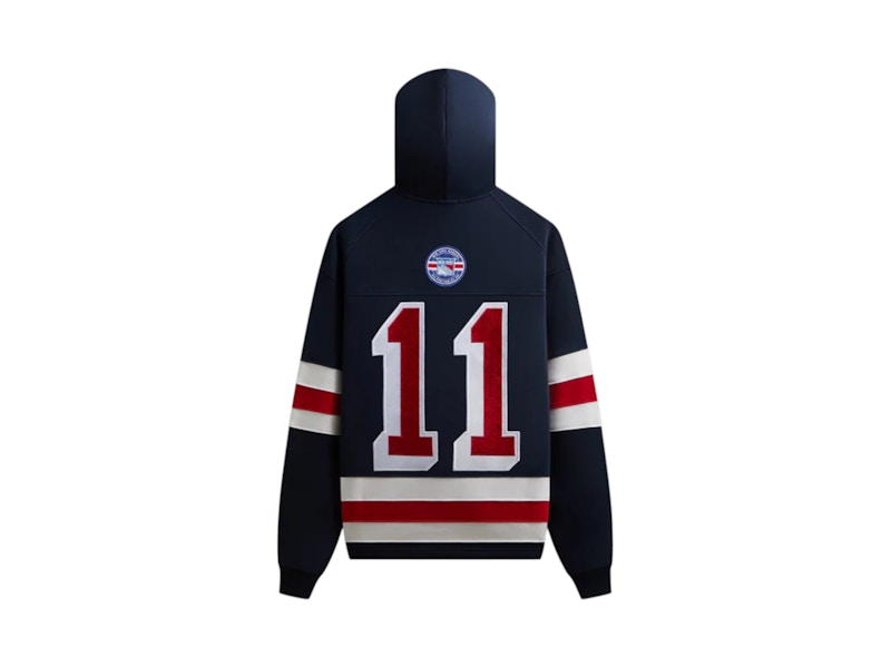 Kith x New York Rangers Retro Delk Hoodie Nocturnal Men's - US