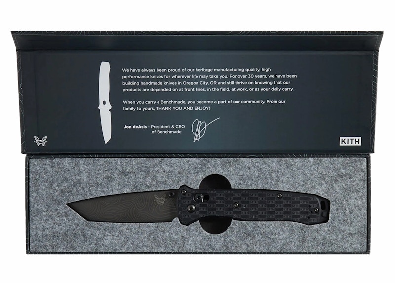Kith x Benchmade 537 Bailout Knife Matte Black - SS24 - US