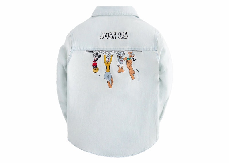 Kith x Disney Kids Mickey & Friends Chambray Apollo Shirt Light Indigo ...
