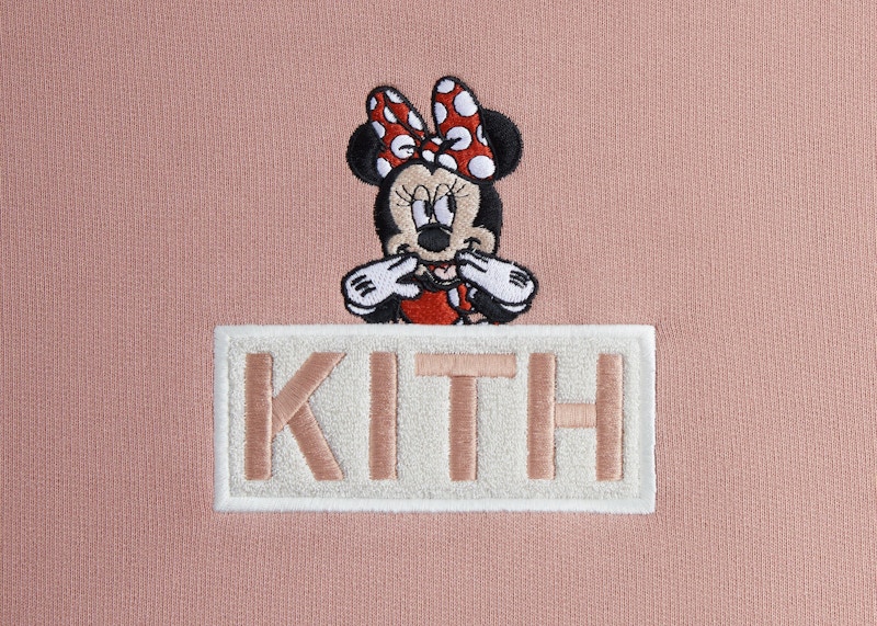 Kith x Disney Mickey & Friends Minnie Classic Logo Hoodie French Clay ...