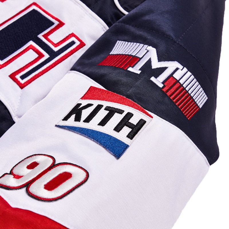 Kith x Disney Twill Racing Jacket Red Men's - FW19 - GB