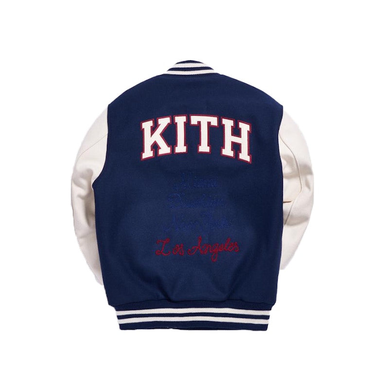 Kith x Golden Bear x Vogue Varsity Los Angeles Jacket Royal Men's ...