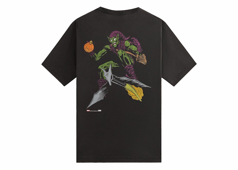 Kith x Marvel Green Goblin Vintage Tee Black 남성 - SS24 - KR