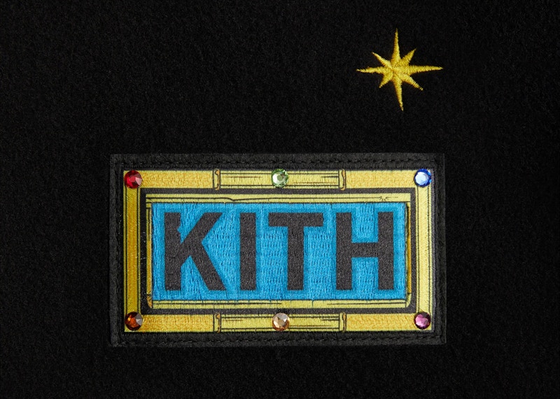 Kith x Marvel Universe Varsity Jacket Black/Blue 남성 - SS24 - KR