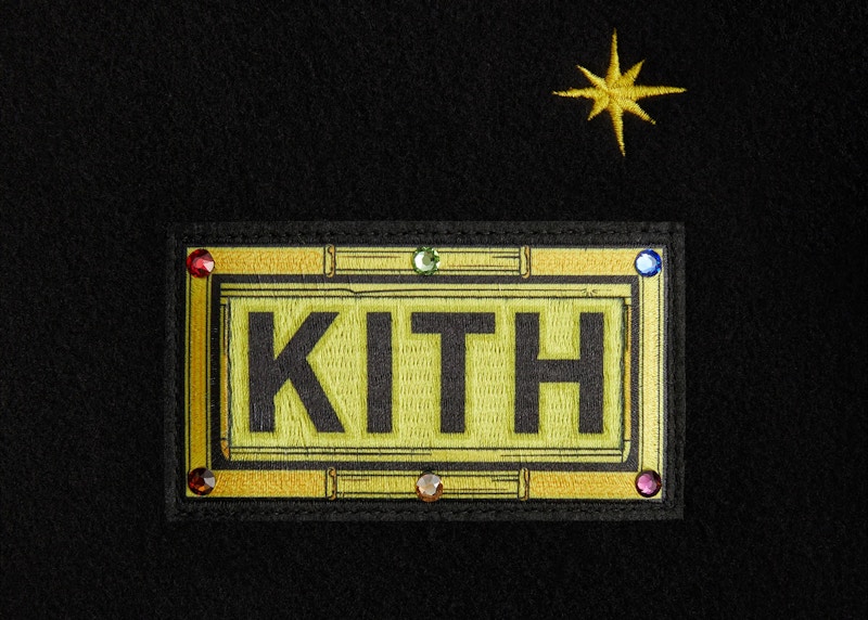 Kith x Marvel Universe Varsity Jacket Black/Yellow 남성 - SS24 - KR