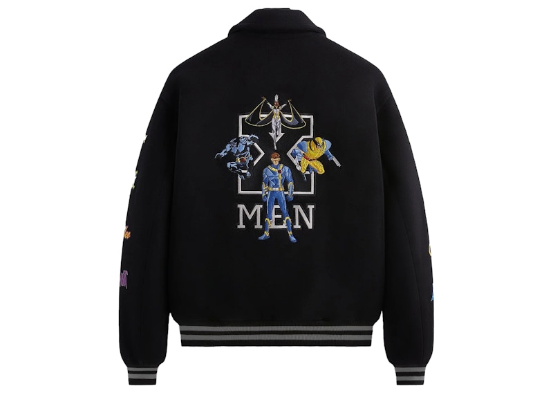 Kith x Marvel X-Men Wool Varsity Jacket Black PH Men's - SS23 - US
