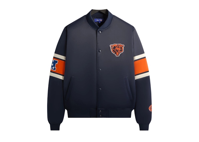Kith x NFL Chicago Bears Satin Bomber Jacket Nocturnal Men's - FW25 - US