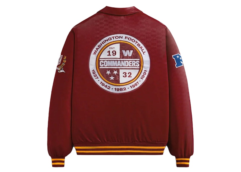 Kith x NFL Commanders Satin Bomber Jacket Prompt Men's - FW23 - US