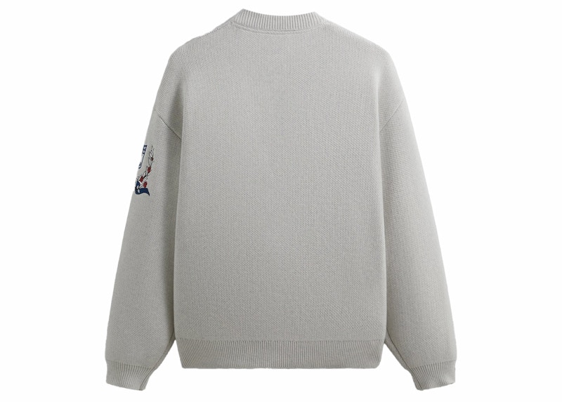 Kith x NFL Giants Chunky Cotton Sweater Light Heather Grey Men's - FW23 ...