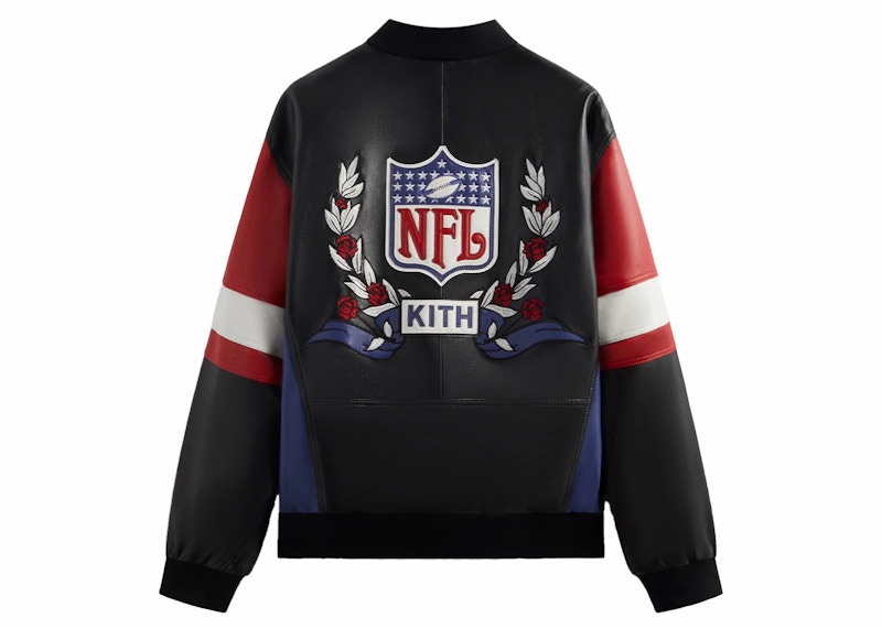 Kith x NFL Giants Leather Jacket Current Men's - FW23 - US