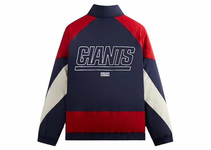 Kith x NFL Giants Nylon Padded Jacket Nocturnal Men's - FW23 - US