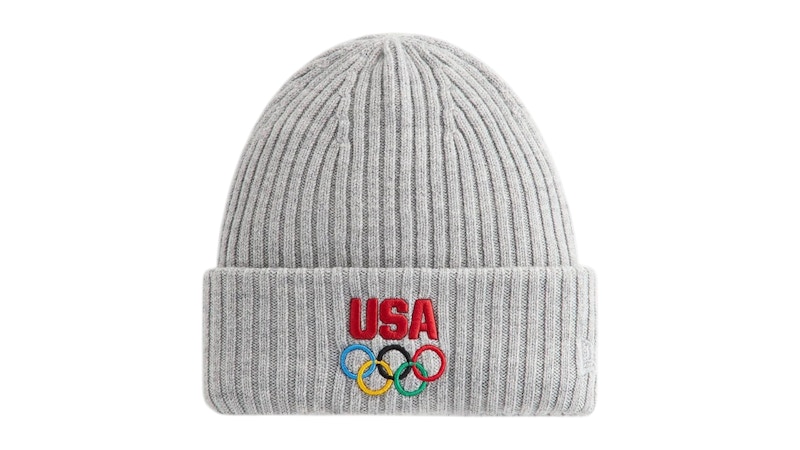 Kith x New Era Team USA Knit Mia Beanie Light Heather Grey Men's - SS26 ...