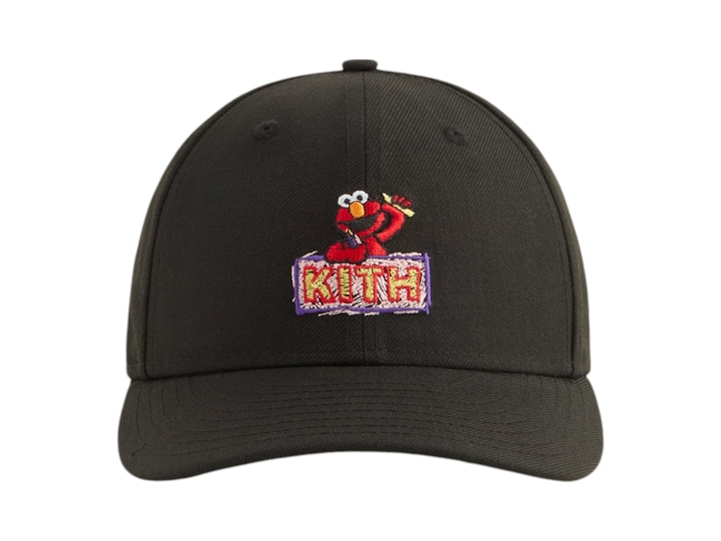 Kith x Sesame Street Elmo 59Fifty Low Profile Fitted Black Men's - FW24 ...