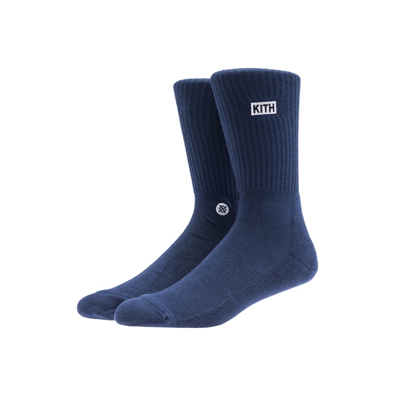 Kith x Stance 2.0 Classic Crew Sock Navy - FW18 - US