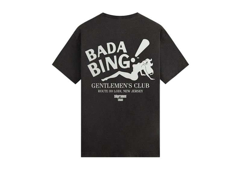 T-shirt vintage Kith x The Sopranos Bada Bing noir Homme de la ...