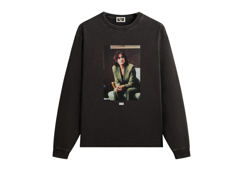 Kith x The Sopranos Jennifer Vintage Long Sleeve Tee Black Men's - FW25 ...