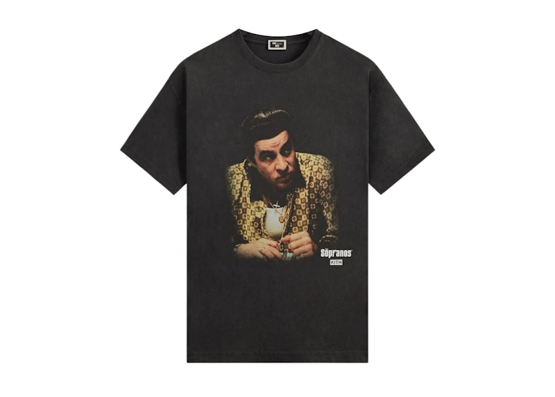 Kith x The Sopranos Silvio Vignette Vintage Tee Black Men's - FW25 - US
