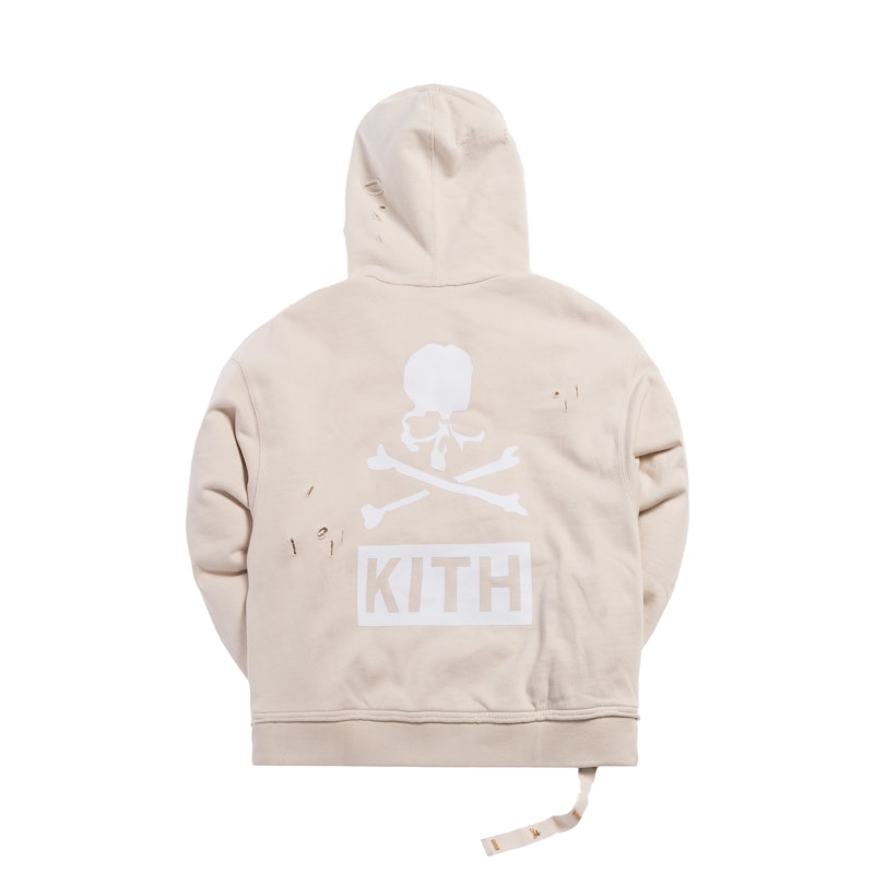 Kith x mastermind WORLD Knit Hoodie Turtle Dove Men's - FW18 - US