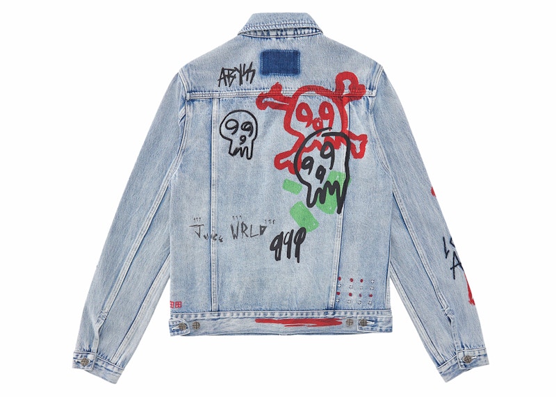 Ksubi x Juice Wrld 999 Classic Juice Trip Jacket Washed Indigo Men's ...