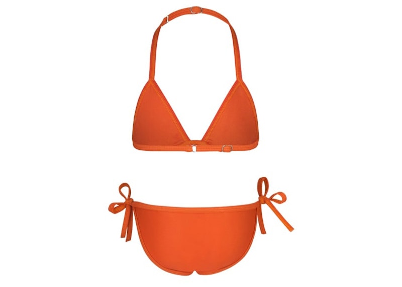 Kylie Swim Mini Triangle Swimsuit Orange - FW21 - US