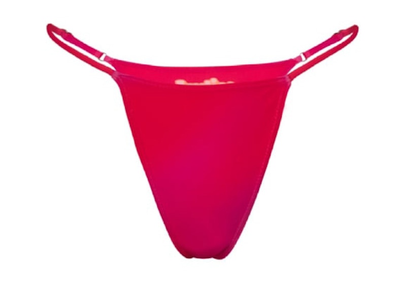 Kylie Swim Triangle Bikini Bottom Red - FW21 - CN