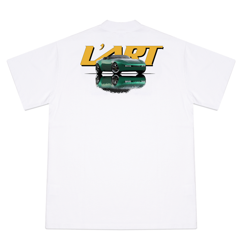 L'Art de L'Automobile Porsche 968 Floating Tee White - FW21 - US