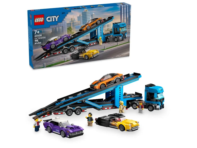 LEGO City Car Transporter Truck with Sports Cars Set 60408 - US