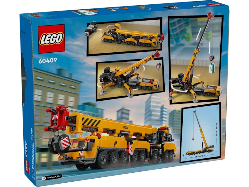 LEGO City Yellow Mobile Construction Crane Set 60409 - US