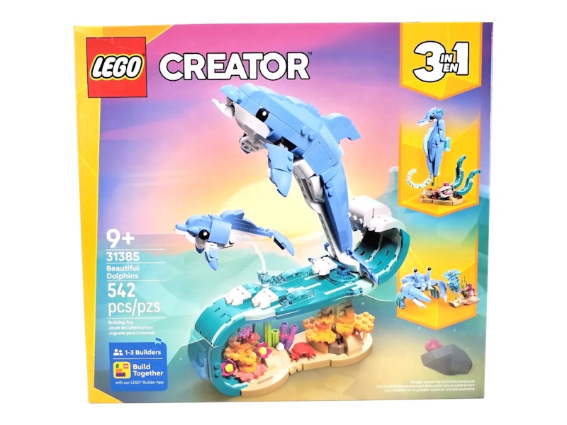 LEGO Creator 3-in-1 Sea Animals: Beautiful Dolphins Set 31385 - US