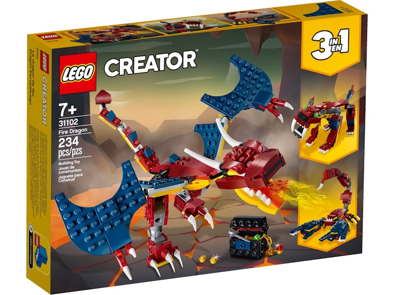LEGO Creator 3in1 Fire Dragon Set 31102 - US