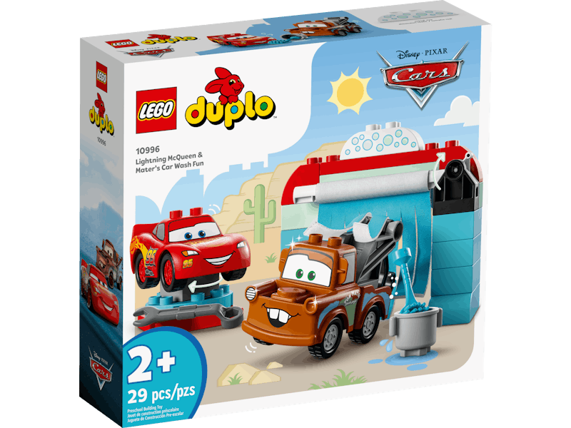 LEGO Duplo Disney Cars Lightning McQuen & Mater's Car Wash Fun Set ...