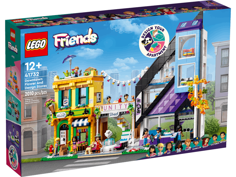 LEGO Friends Downtown Flower and Design Stores Set 41732 - US