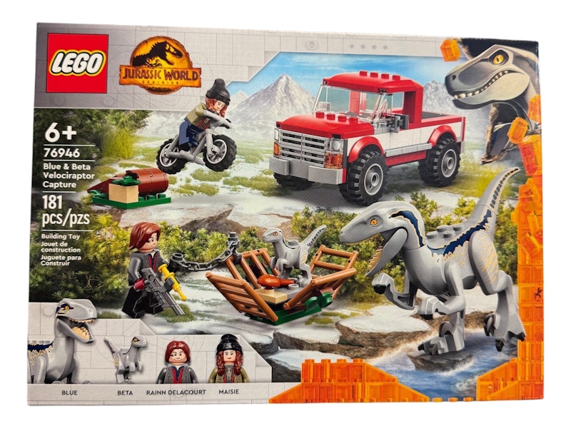 LEGO Jurassic World Blue & Beta Velociraptor Capture Set 76946 - US