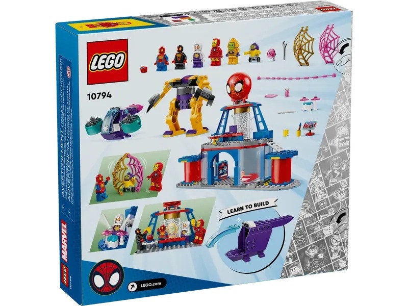 LEGO Marvel Team Spidey Web Spinner Headquarters Set 10794 - US