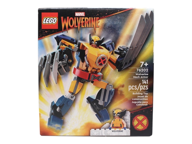 LEGO Marvel Wolverine- Wolverine Mech Armor Set 76202 Yellow - FW21 - KR