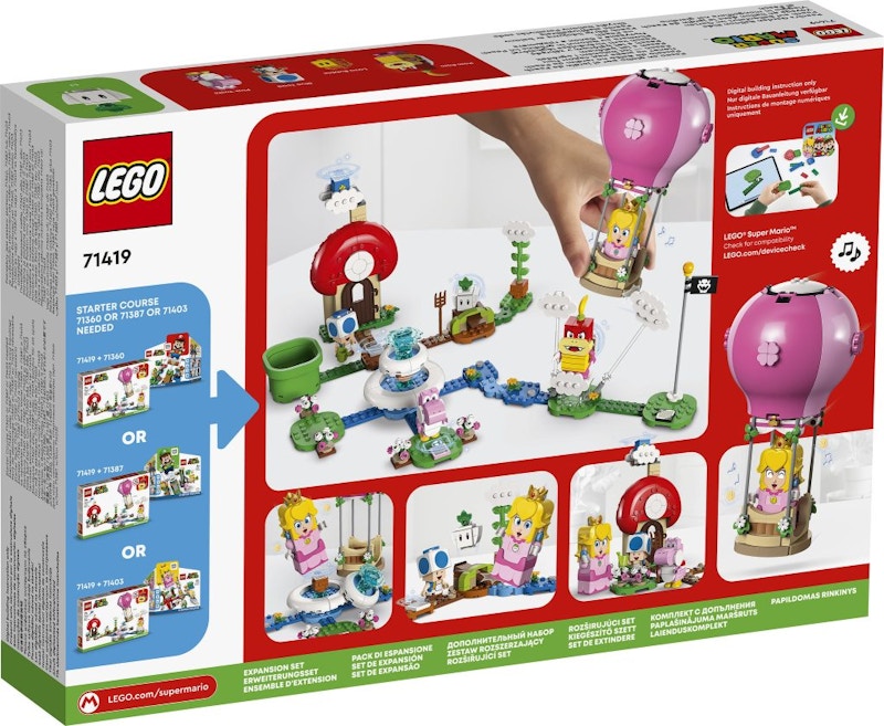 LEGO Super Mario Peach's Garden Balloon Ride Set 71419 - US