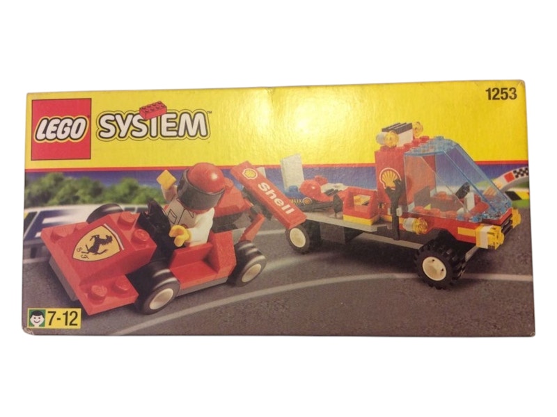 LEGO System Shell Car Transporter with Ferrari Race Car Set 1253 - US