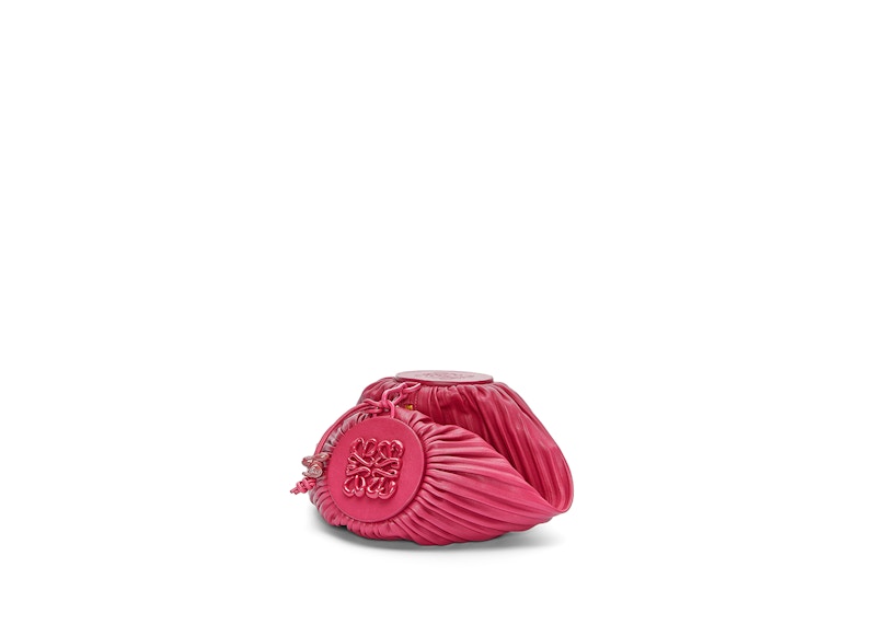 LOEWE Bracelet Pouch In Pleated Nappa Ruby Red Glaze in Nappa Leather ...