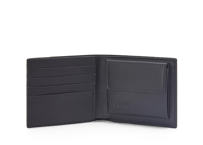 Loewe Puzzle Bifold Coin Wallet In Diamond Calfskin Black Price in ...