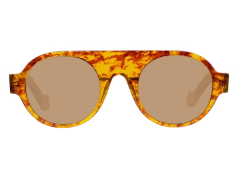 Loewe Round Sunglasses Amber (Lw40020f 54e) Price in India | Culture Circle