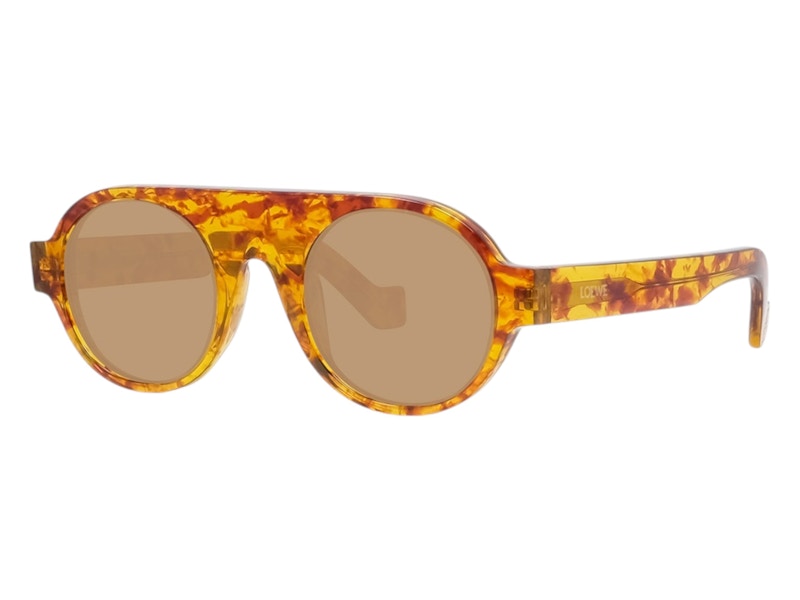 Loewe Round Sunglasses Amber (Lw40020f 54e) Price in India | Culture Circle