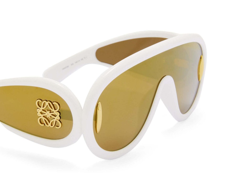 LOEWE Wave Mask Sunglasses Ivory (G000487X01 2110) in Nylon - US