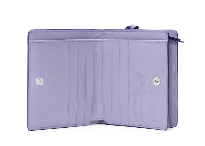 LOEWE x Howls Calcifer Compact Zip Wallet In Classic Calfskin Marine in ...