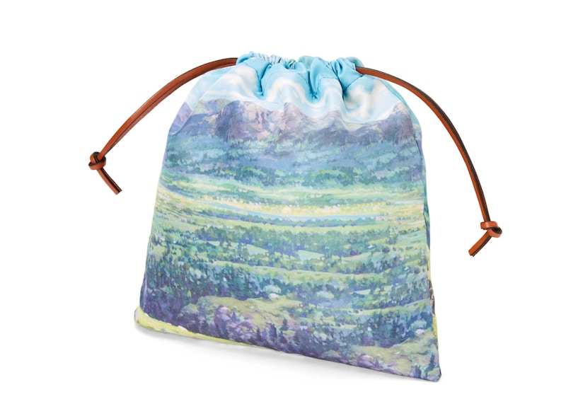 LOEWE x Howls Calcifer Drawstring Pouch In Canvas Multicolor in Canvas - KR